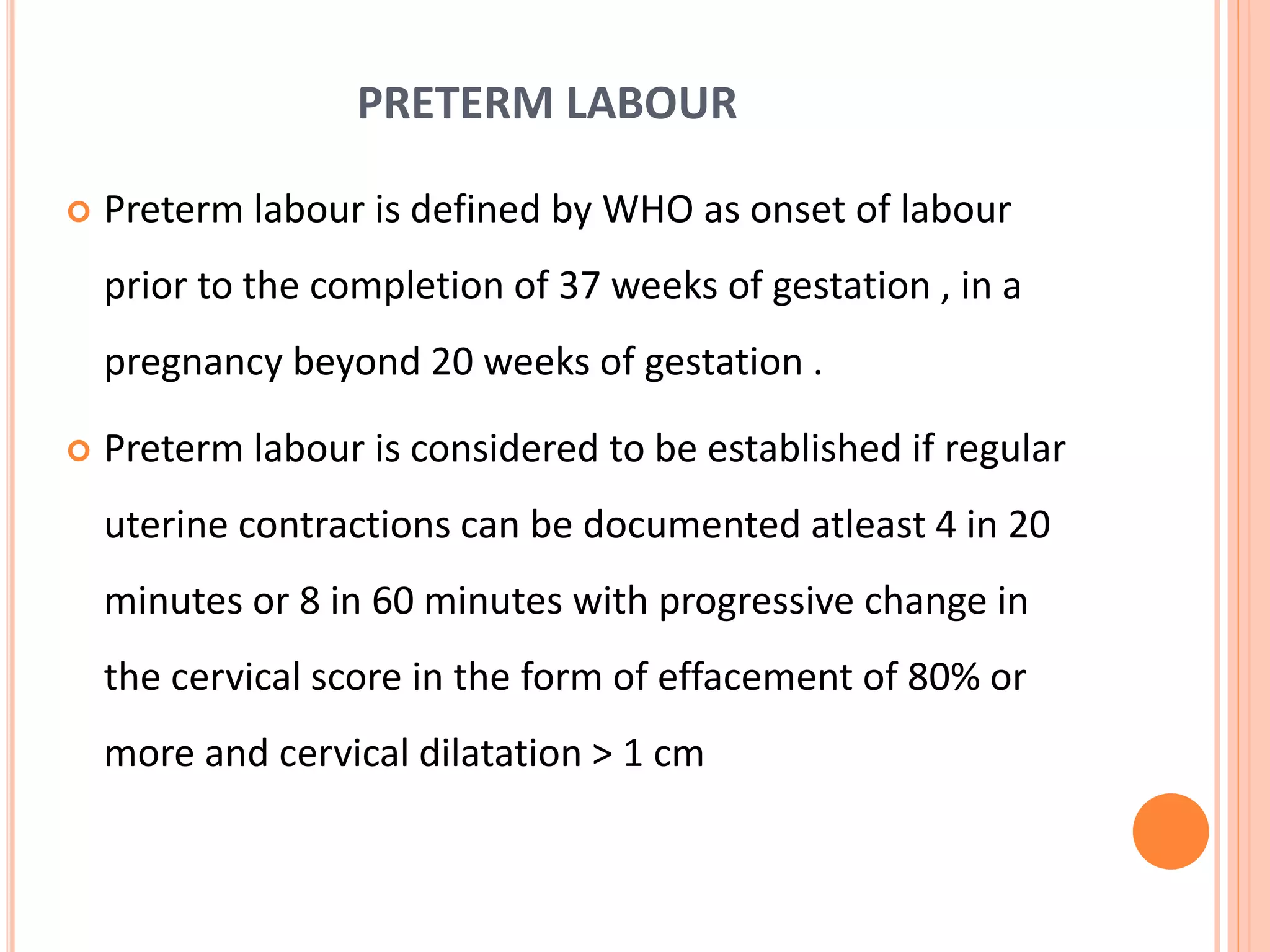 Preterm labour | PPTX