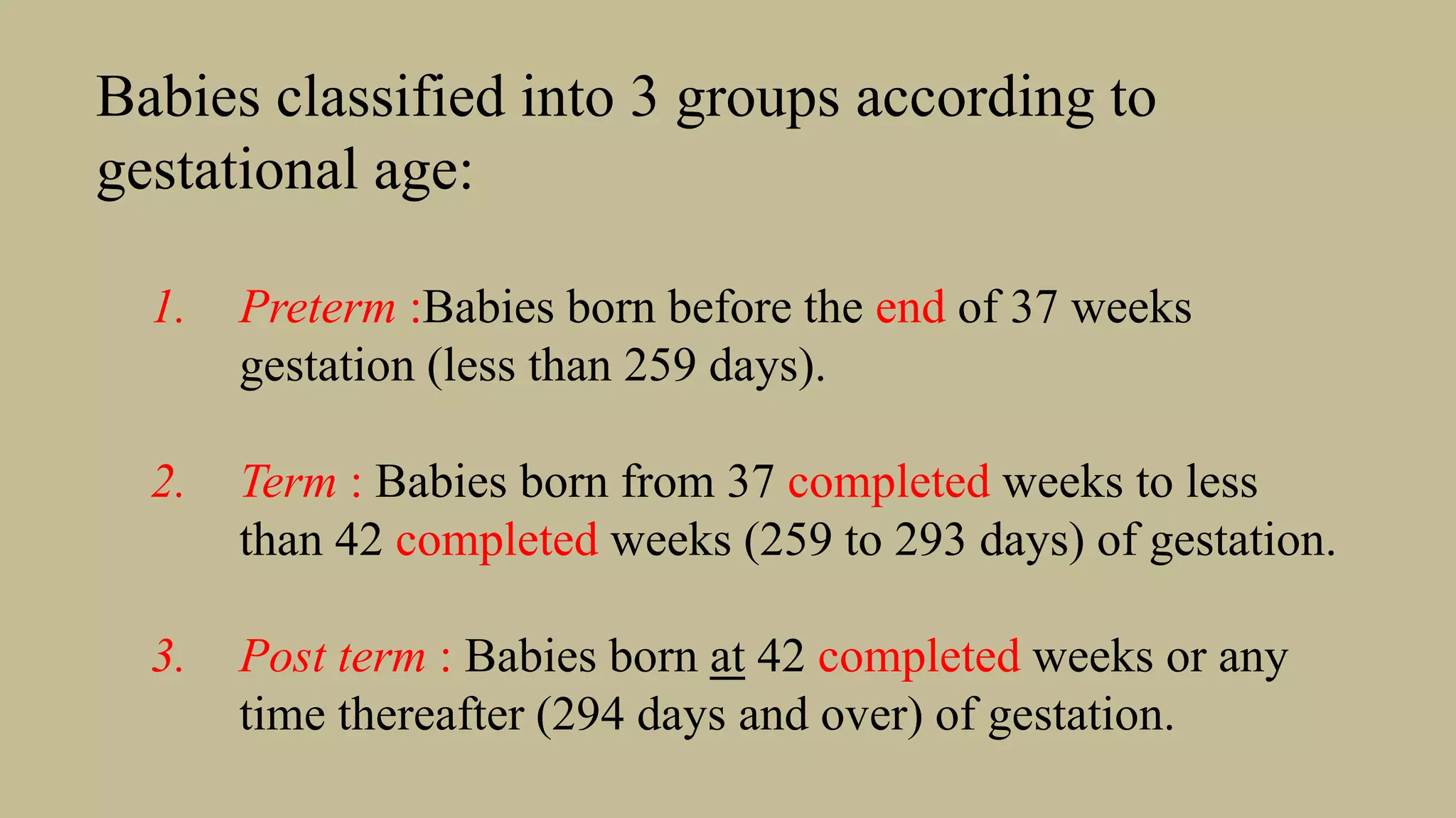 Preterm term babies | PPTX