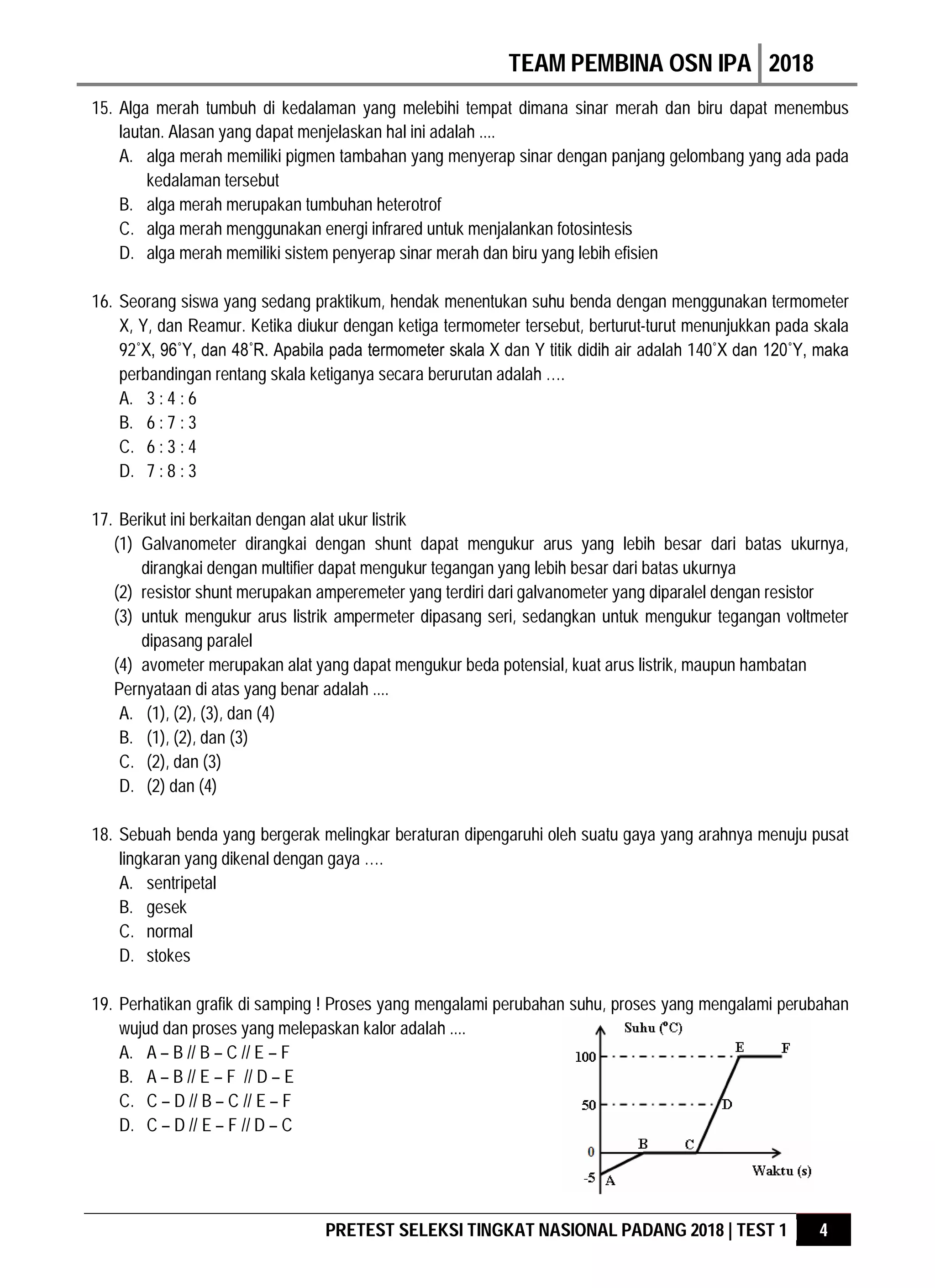 Pre test | PDF