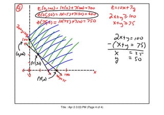 preCalculus: preTest 11A Matrix Algebra | PPT
