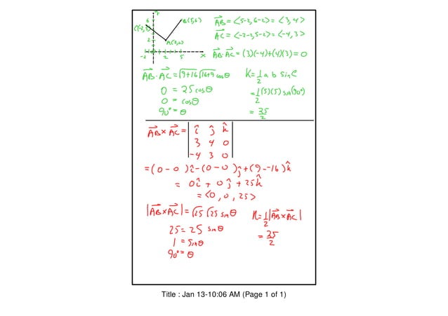 preCalculus Vector Product Notes! | PPT