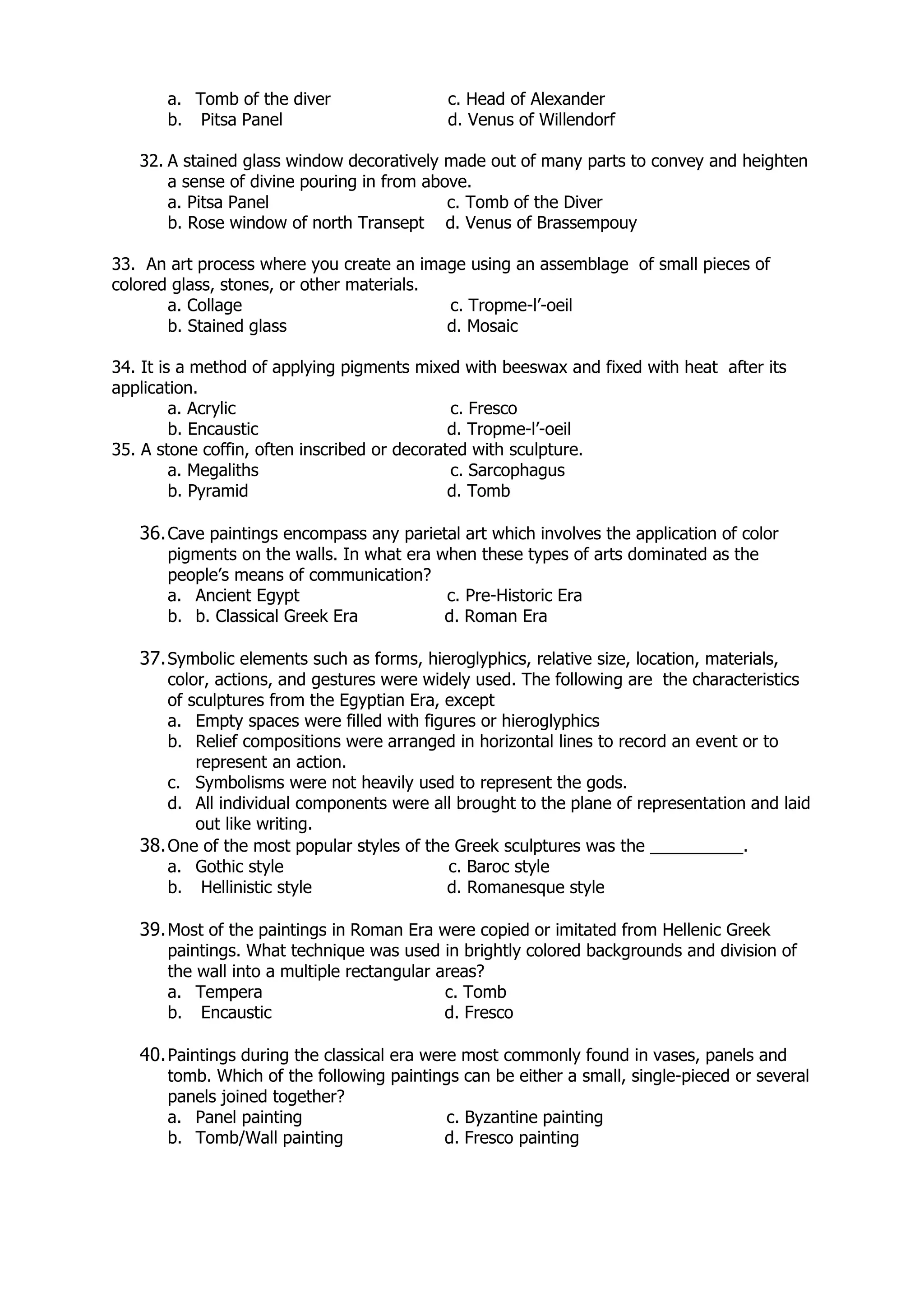 PRETEST IN ARTS GRADE 9.docx