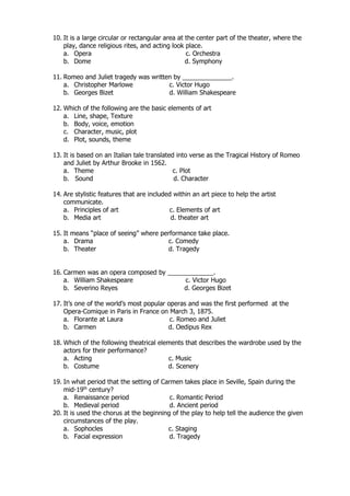 PRETEST IN ARTS GRADE 9.docx