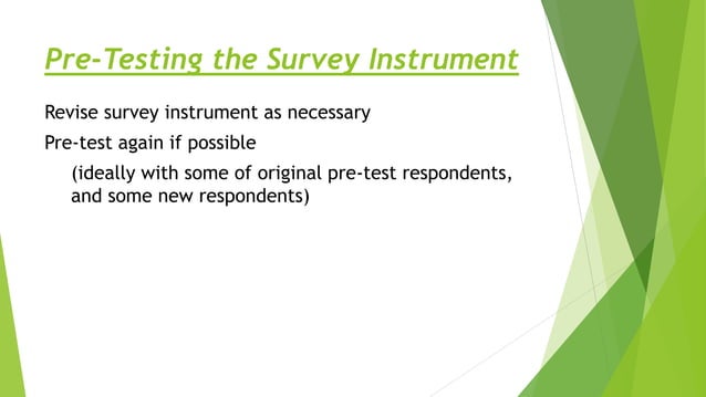 Pretesting in questionnaire | PPTX