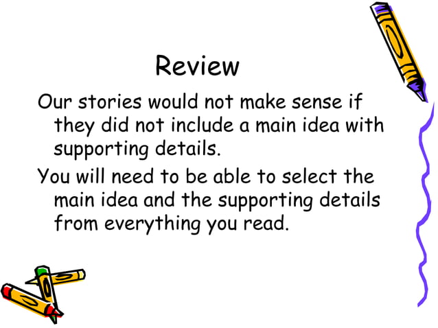 Pre test main idea | PPT