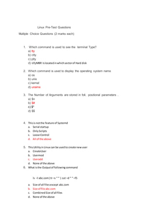 test questions | DOCX