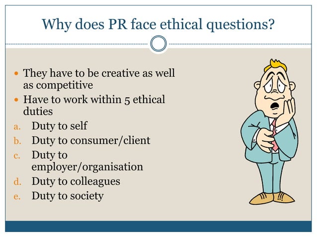 Pr ethics | PPTX | Business and Finance
