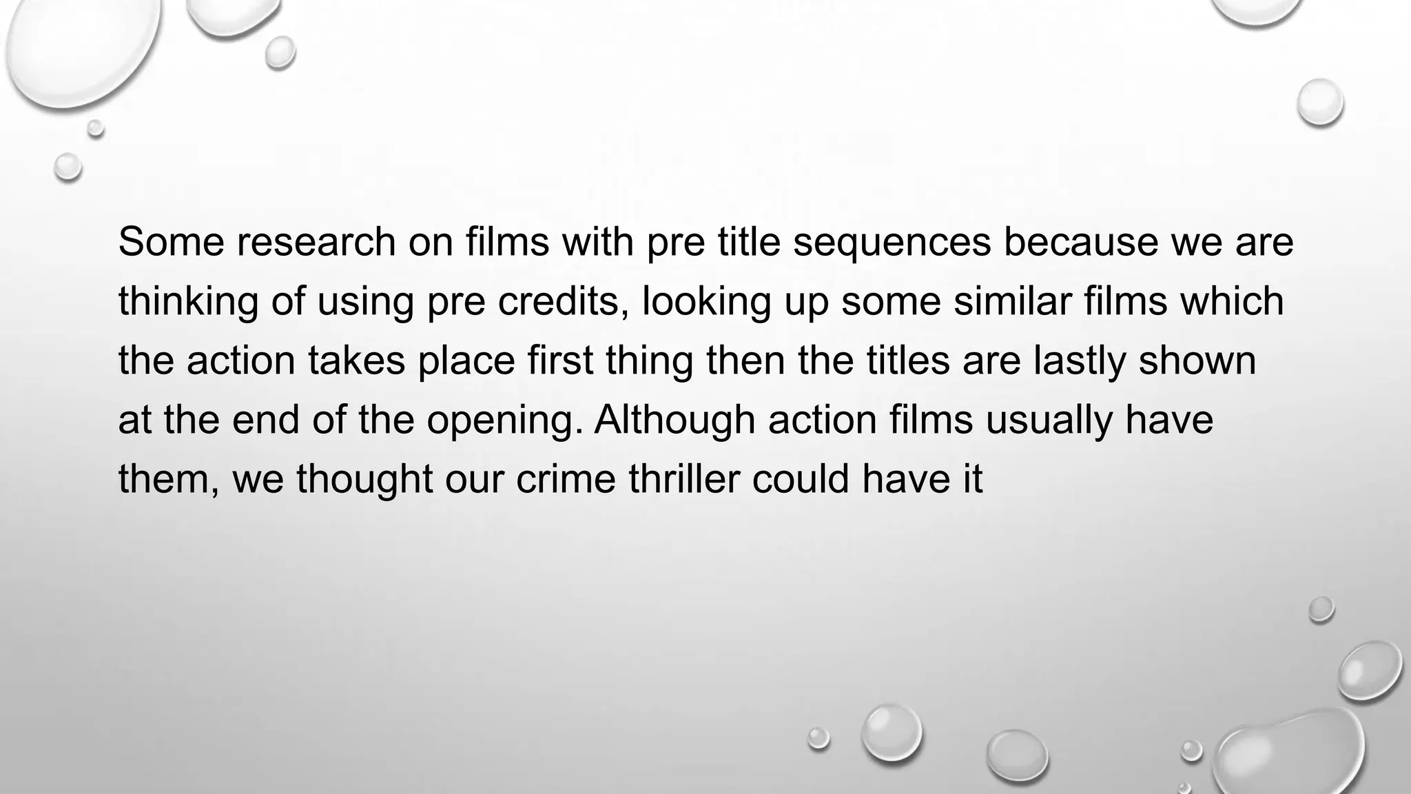 Pre title sequences | PPTX