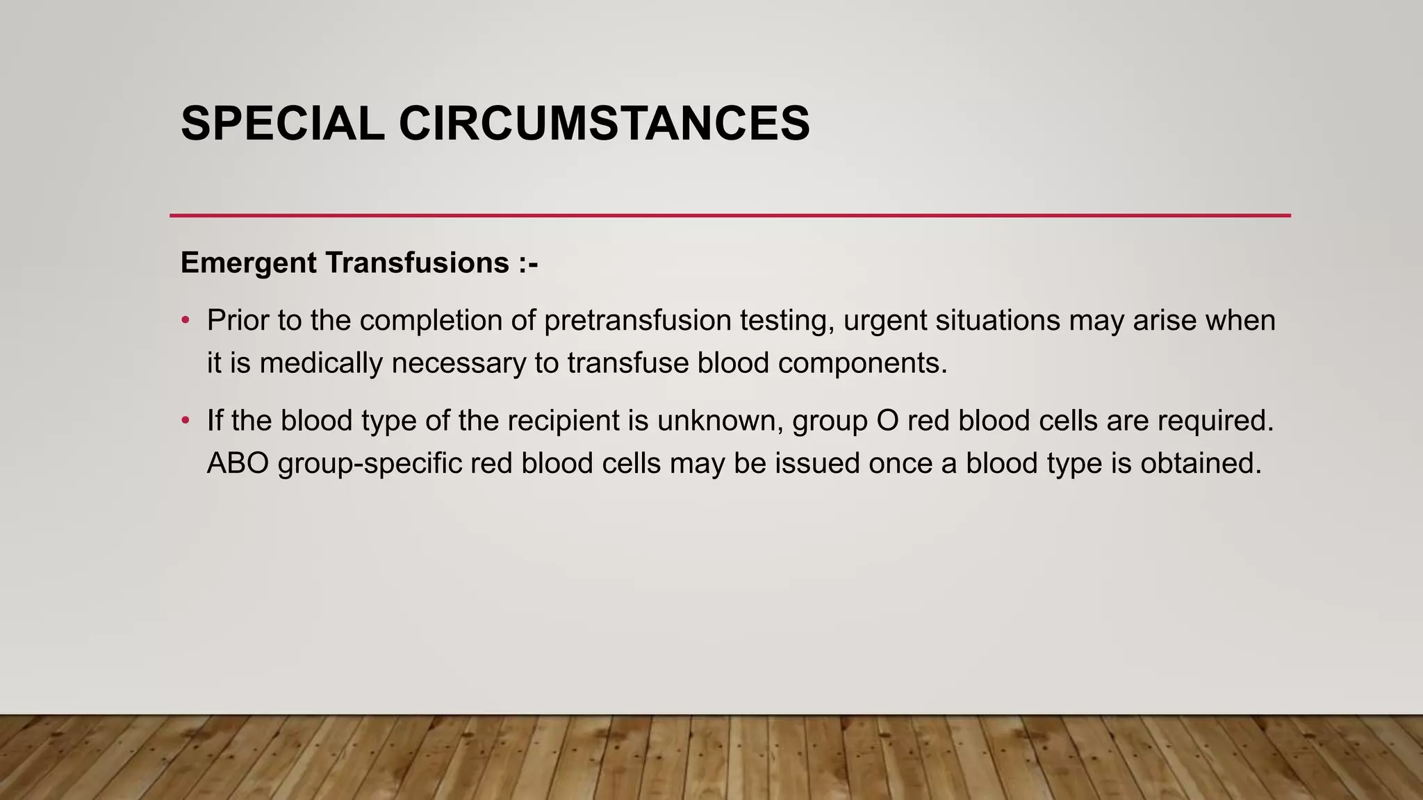Pretransfusion testing | PPTX