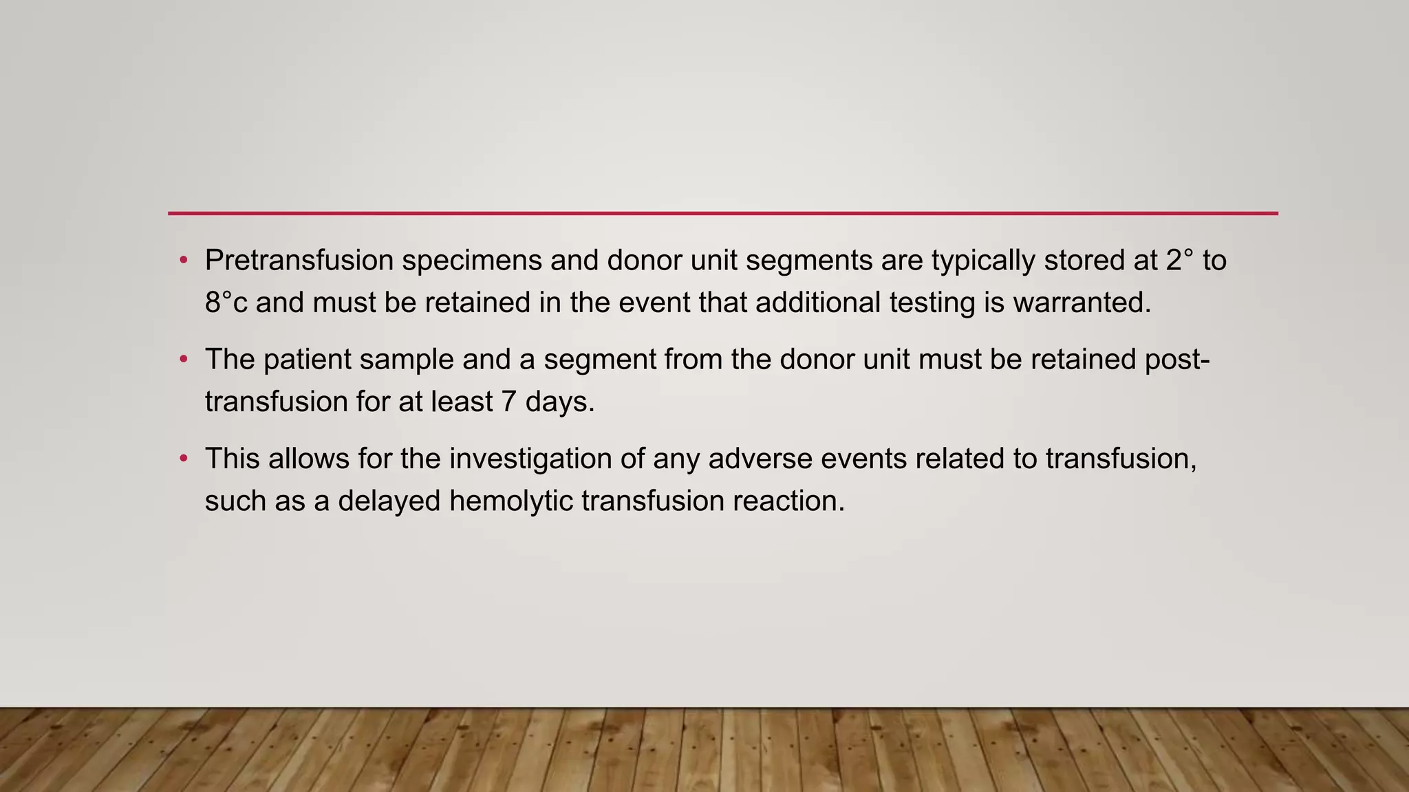 Pretransfusion testing | PPTX