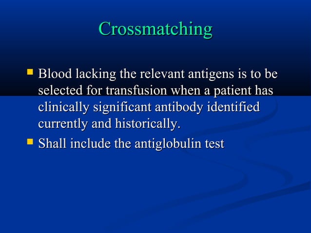 Pre transfusion testing, dr. rafiq | PPT