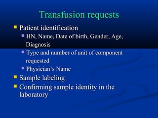 Pre transfusion testing, dr. rafiq | PPT