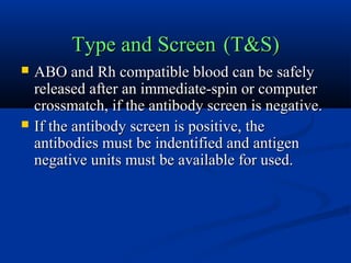 Pre transfusion testing, dr. rafiq | PPT