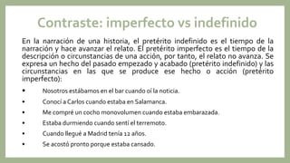 Pretérito imperfecto en español | PPTX