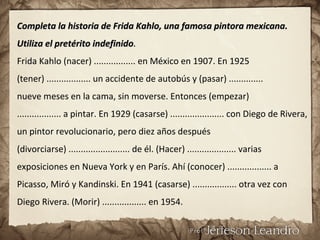 Pretérito indefinido | PPT