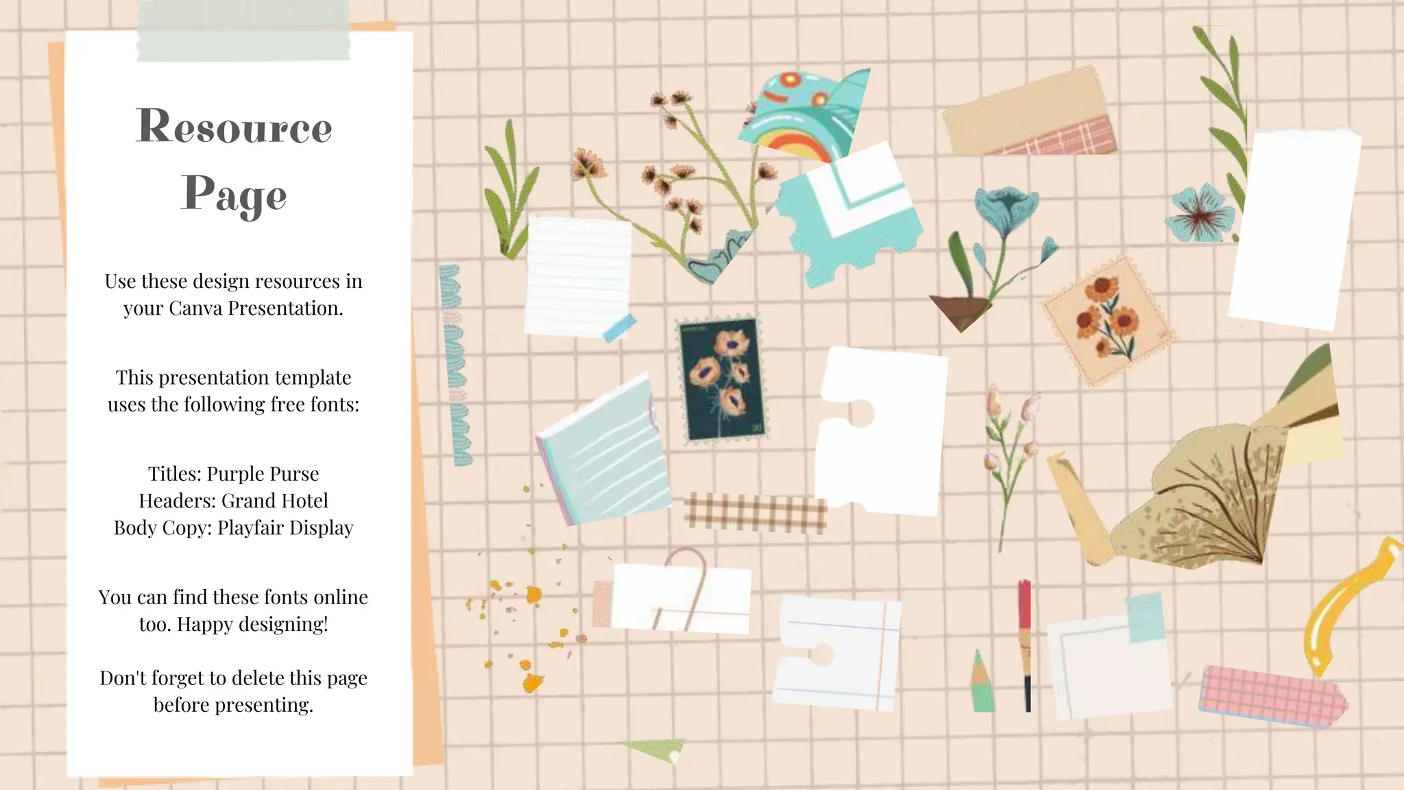 PPT Template - Pretty Aesthetic Notes for School | PPTX