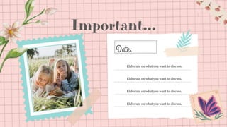 PPT Template - Pretty Aesthetic Notes for School | PPTX