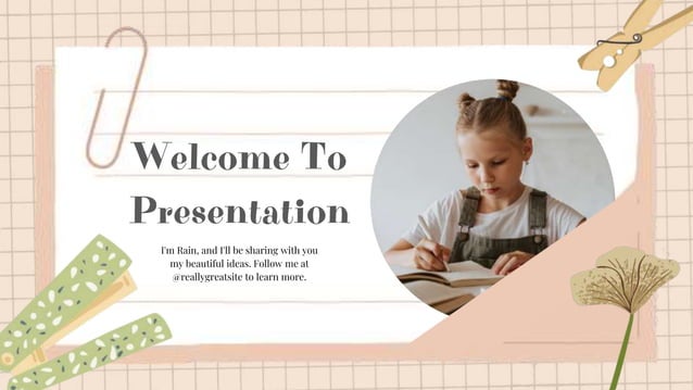 PPT Template - Pretty Aesthetic Notes for School | PPTX | Desktop ...