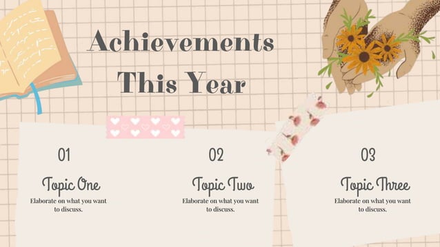 PPT Template - Pretty Aesthetic Notes for School | PPTX | Desktop ...