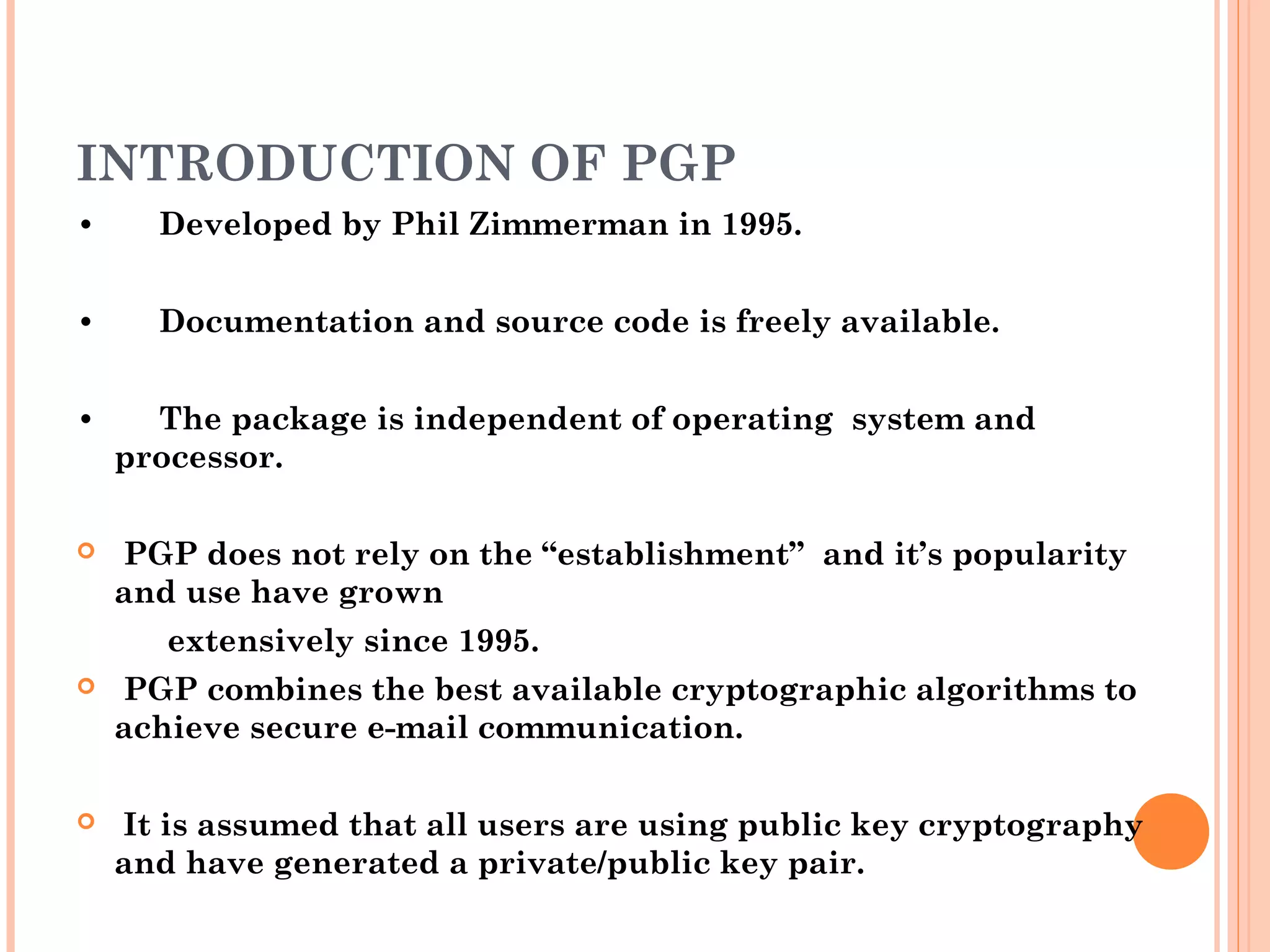 Pretty good privacy | PPT