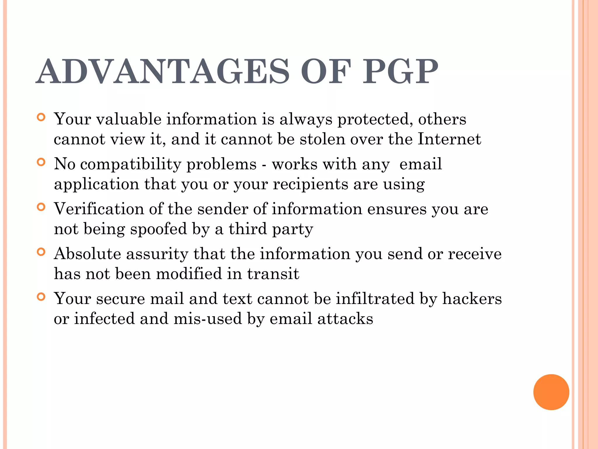 Pretty good privacy | PPT