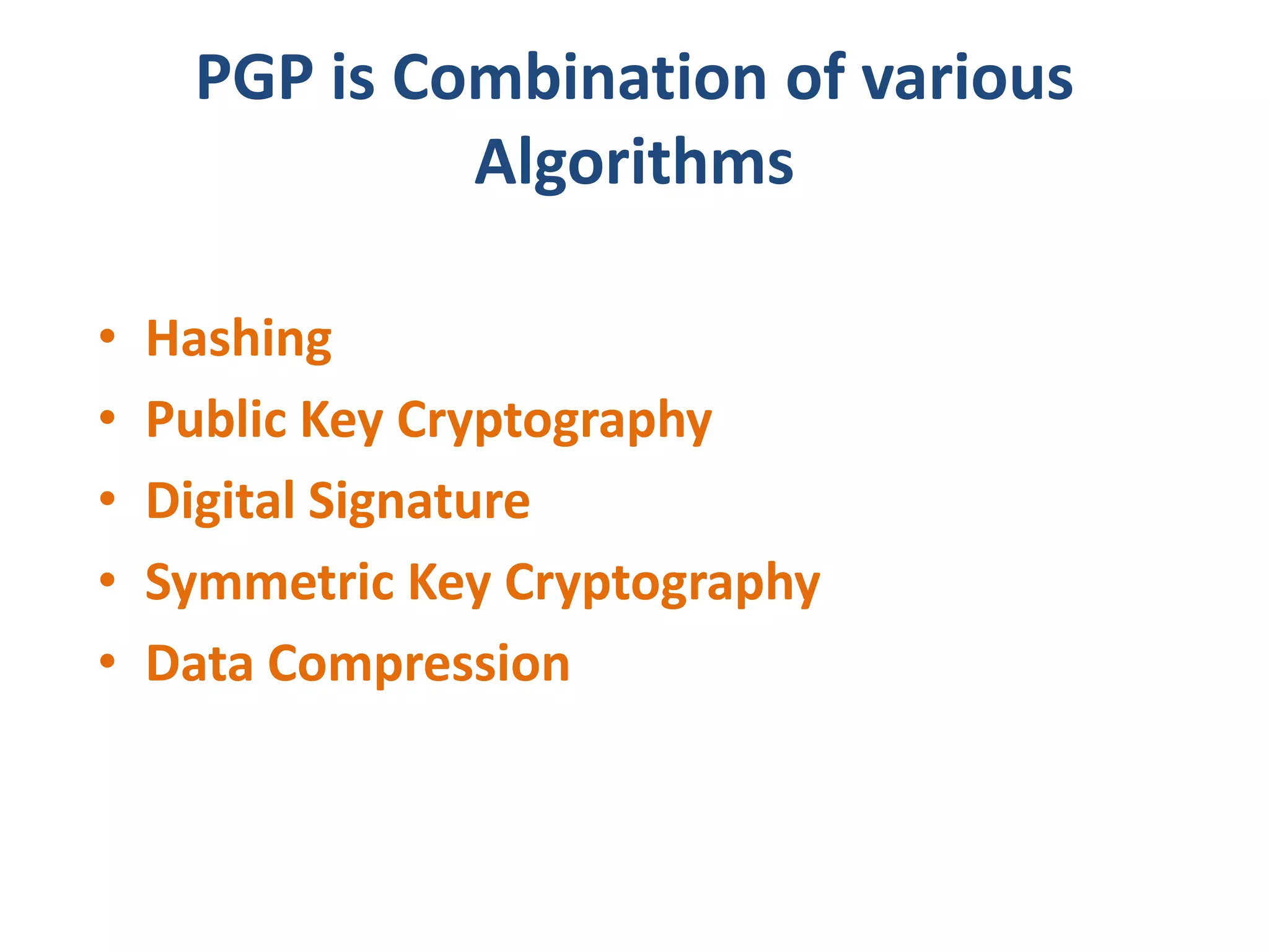 Pretty good privacy - Email Security | PPTX