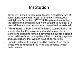 Pretty hurts Textual Analysis | PPT