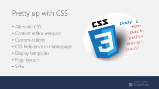 Pretty Up My SharePoint | PDF | Web Design and HTML | Internet