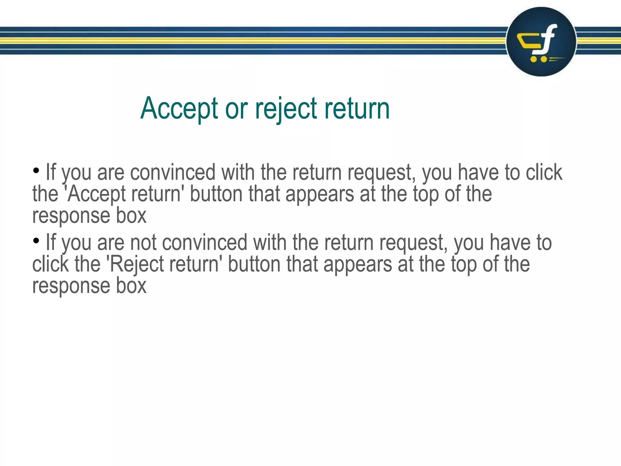 Flipkart Marketplace – Returns Management | PPTX