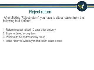 Flipkart Marketplace – Returns Management | PPTX