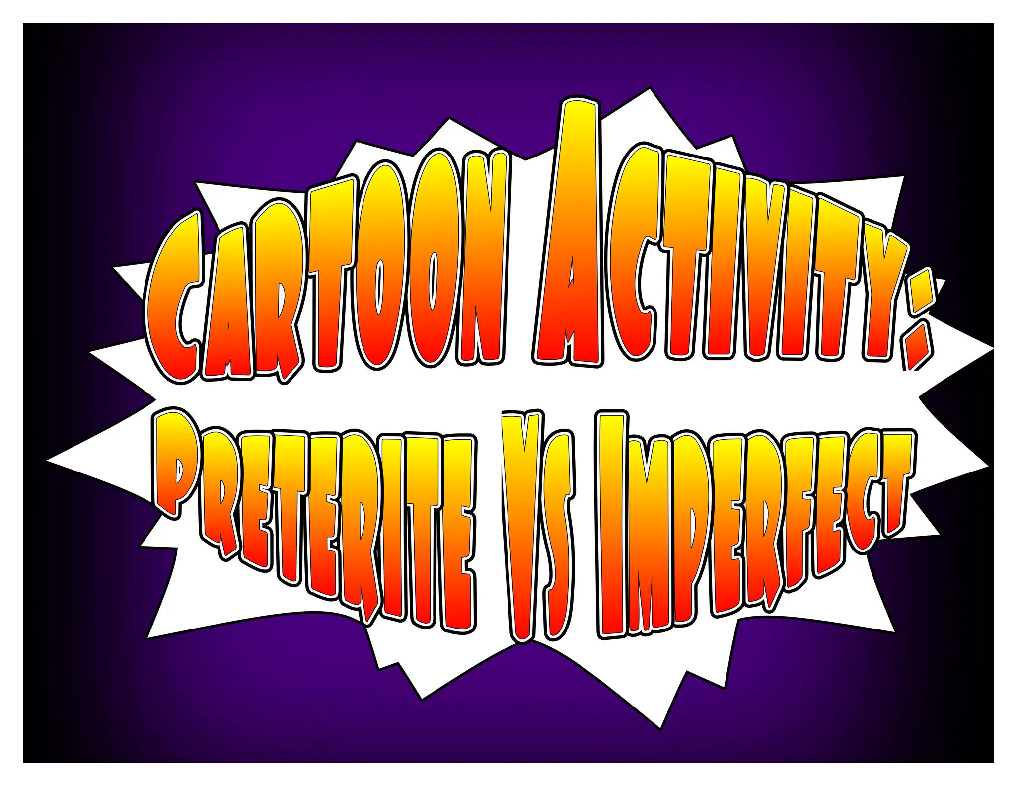 Pret Vs Imp Cartoon activity to do with students | PDF