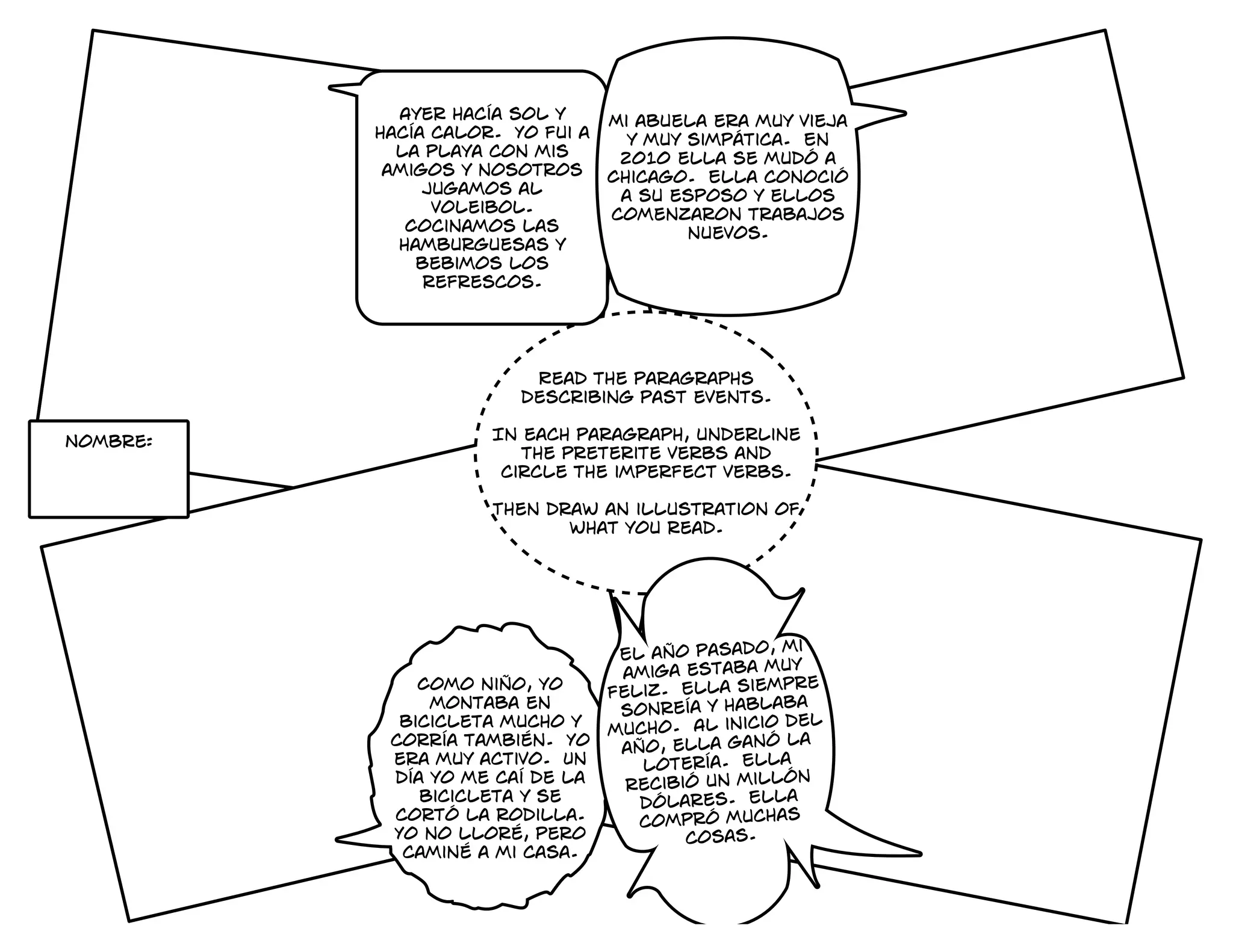 Pret Vs Imp Cartoon activity to do with students | PPT