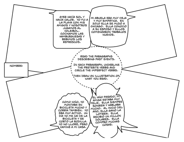 Pret Vs Imp Cartoon activity to do with students | PPT