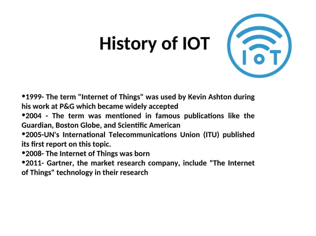 Internet of things(iot)ppt for presentation | PPT