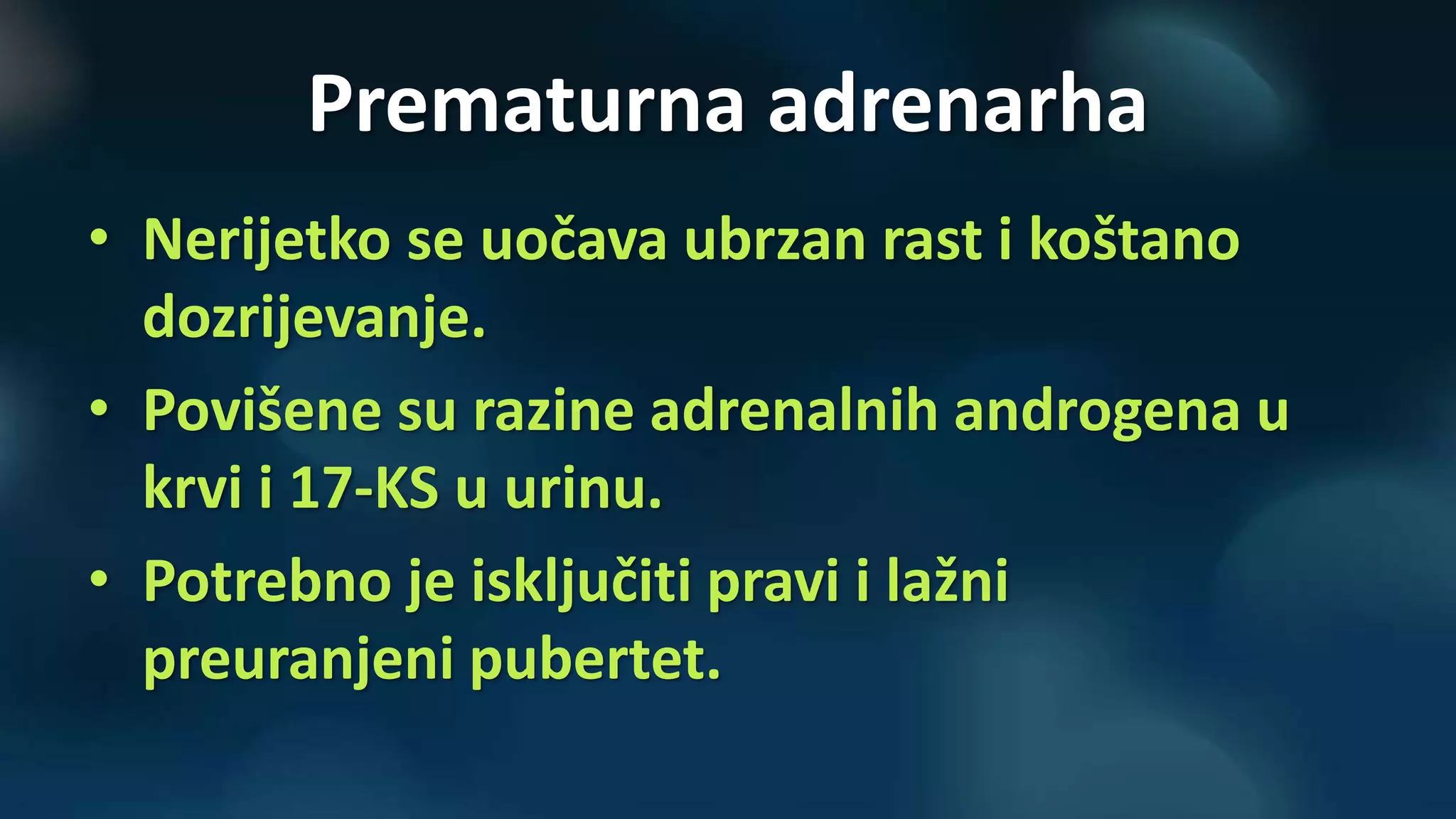 Preuranjeni pubertet | PPSX