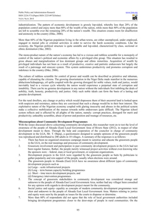 Prevailing misconceptions in community development programmes | PDF