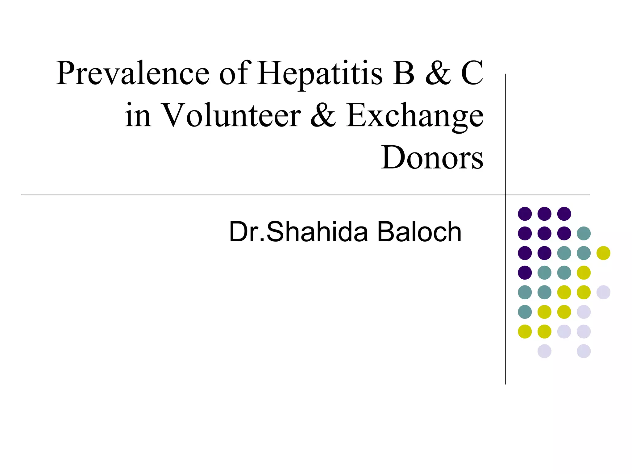Prevalance of h bs ag,hcv and hiv | PPTX