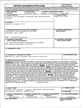 Prevalence and outcomes of restless legs syndrome among veterans | PDF