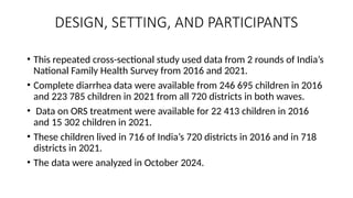 Prevalence and Treatment of Diarrhea Among Children in India.pptx