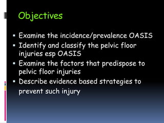 Prevalence, prevention OASI | PDF