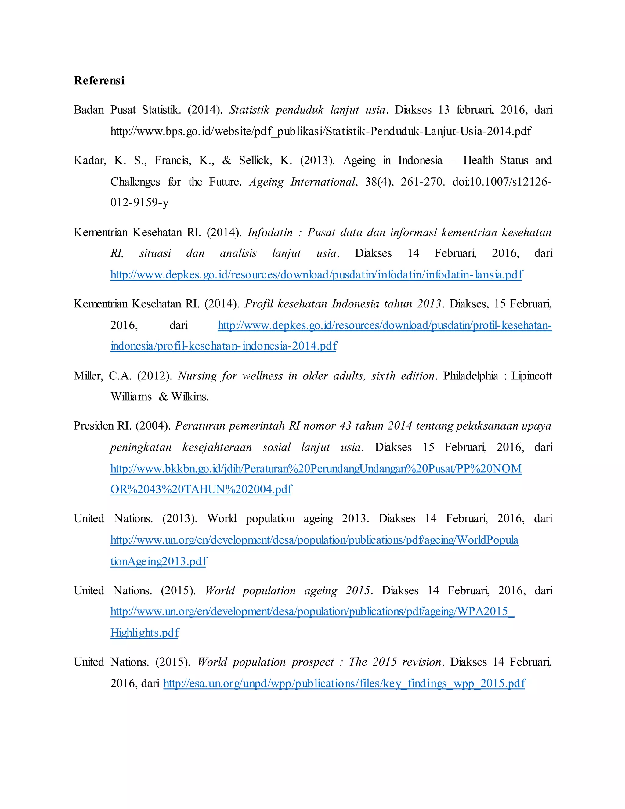 Prevalensi lansia di dunia dan indonesia | DOCX