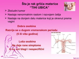 Prevencija karcinoma grlica materice | PPT