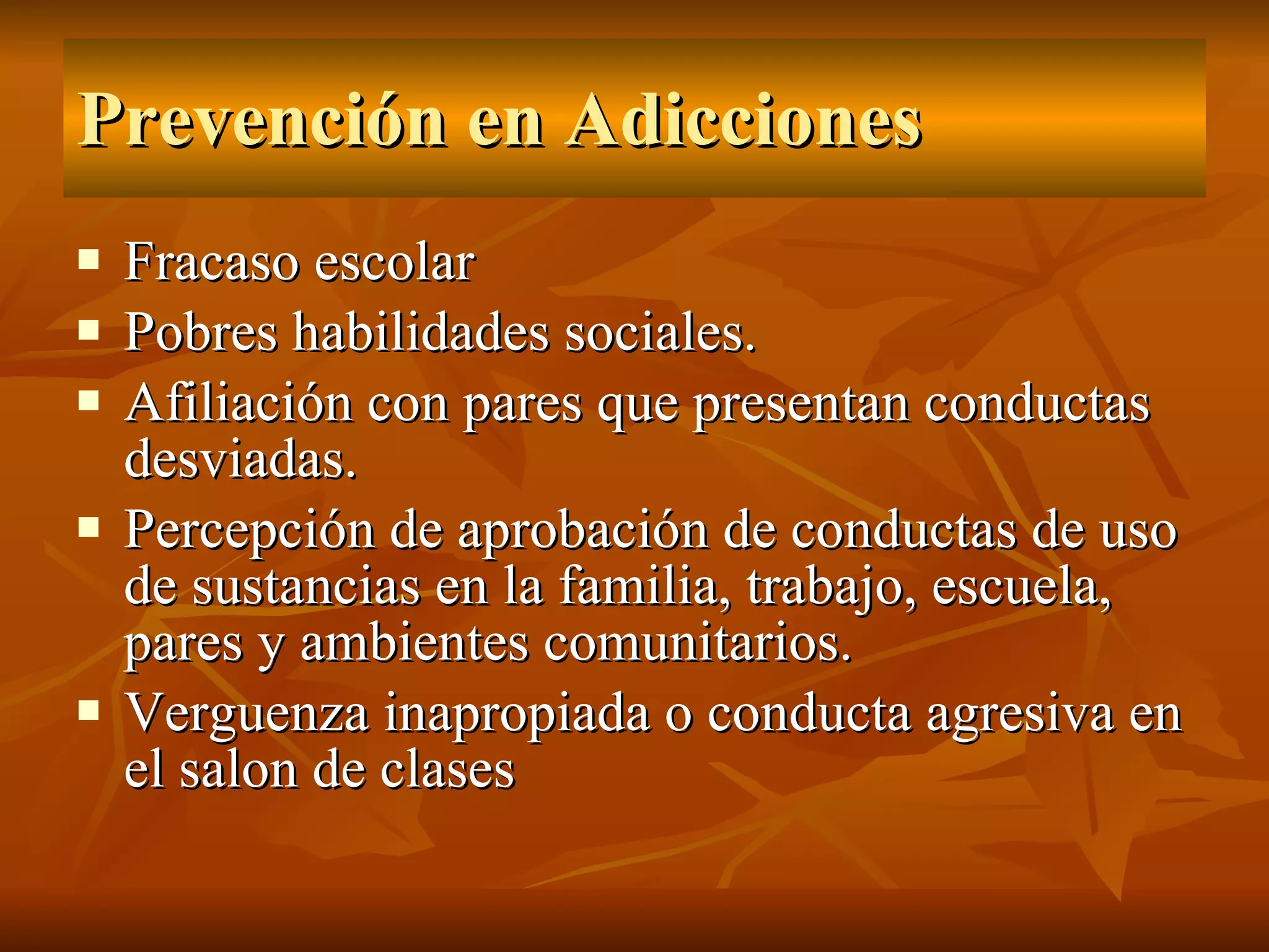 PrevencióN En Adicciones | PPT
