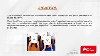 exposicion Prevención de Lavados de Activos | PDF