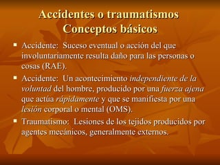 Prevención de los accidentes o traumatismos en niños | PPT