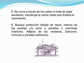 Prevención y seguridad en caso de terremoto | PPTX