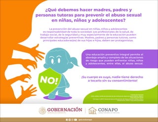 Prevención del abuso sexual infantil cartel | PDF