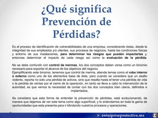Prevencion de perdidas | PPTX