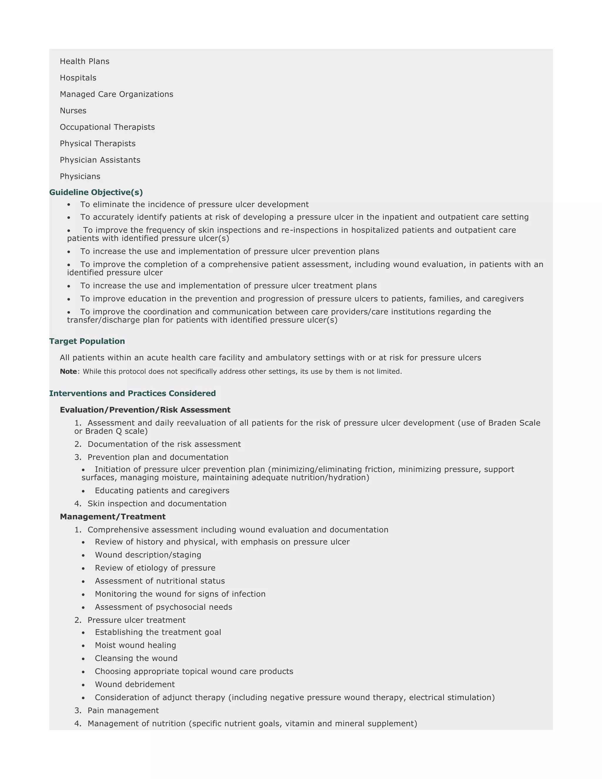 Prevencion de ulceras por presion y protocolo de tratamiento | PDF