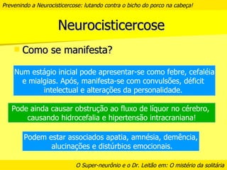 Prevenindo a neurocisticercose | PPT